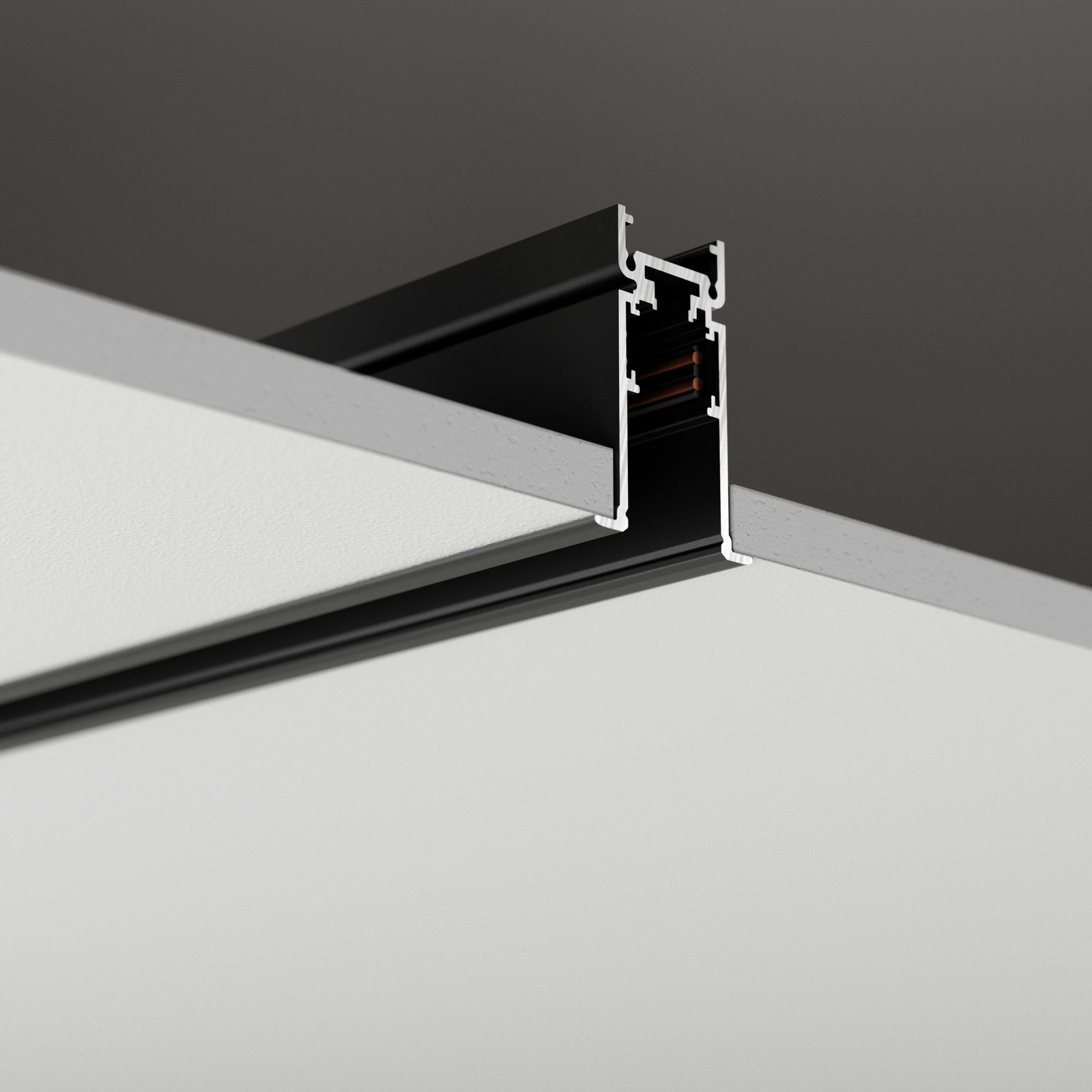 M MULTITRACK SZYNOPRZEWÓD wpuszczany TRIM głęboki 1m czarny (SCRM1DAB) - Aqform Czarny \ 100 ...