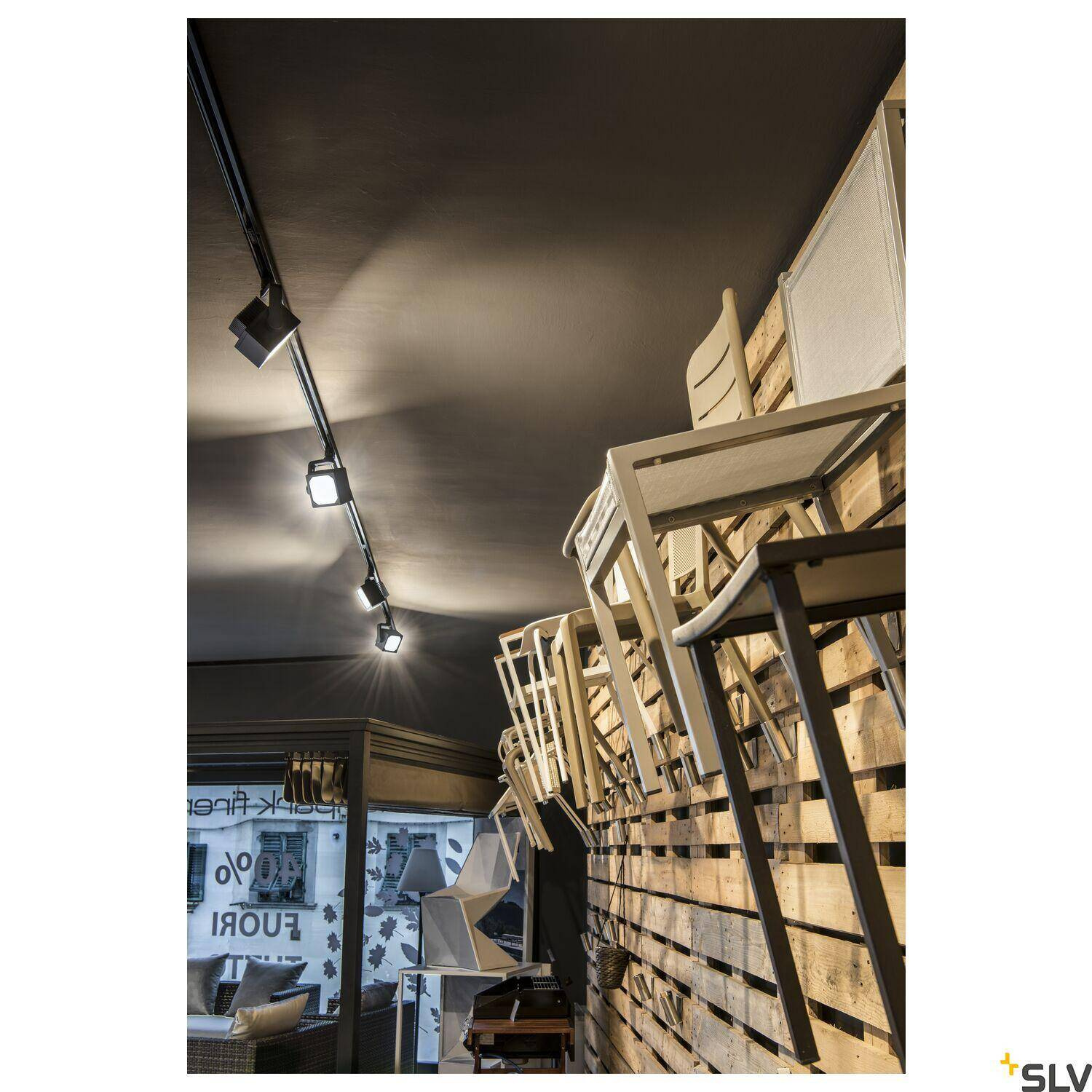 EURO CUBE, spot do szyny wysokonapięciowej 3-fazowej, LED, 3000K, kolor ...