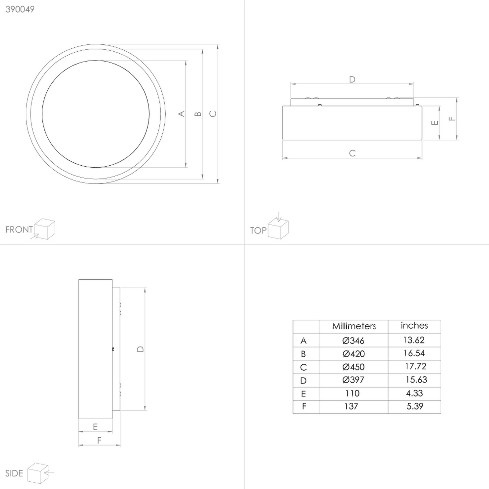 Lampa Sufitowa MARGHERA 2 czarna (390049) - EGLO - sklep Tomix