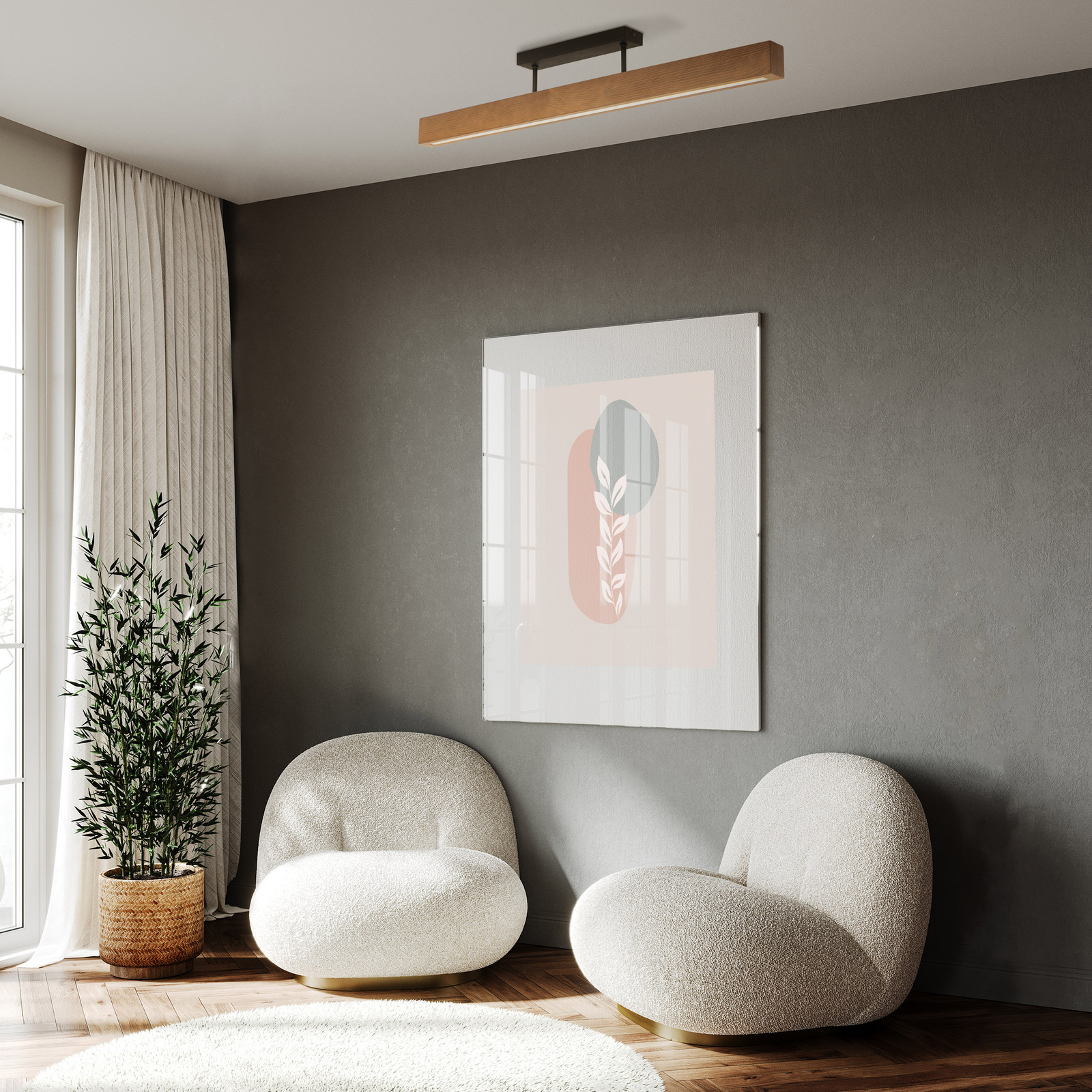 Lampa sufitowa TEO ORZECH LED 6614 - Nowoczesny design TK Lighting