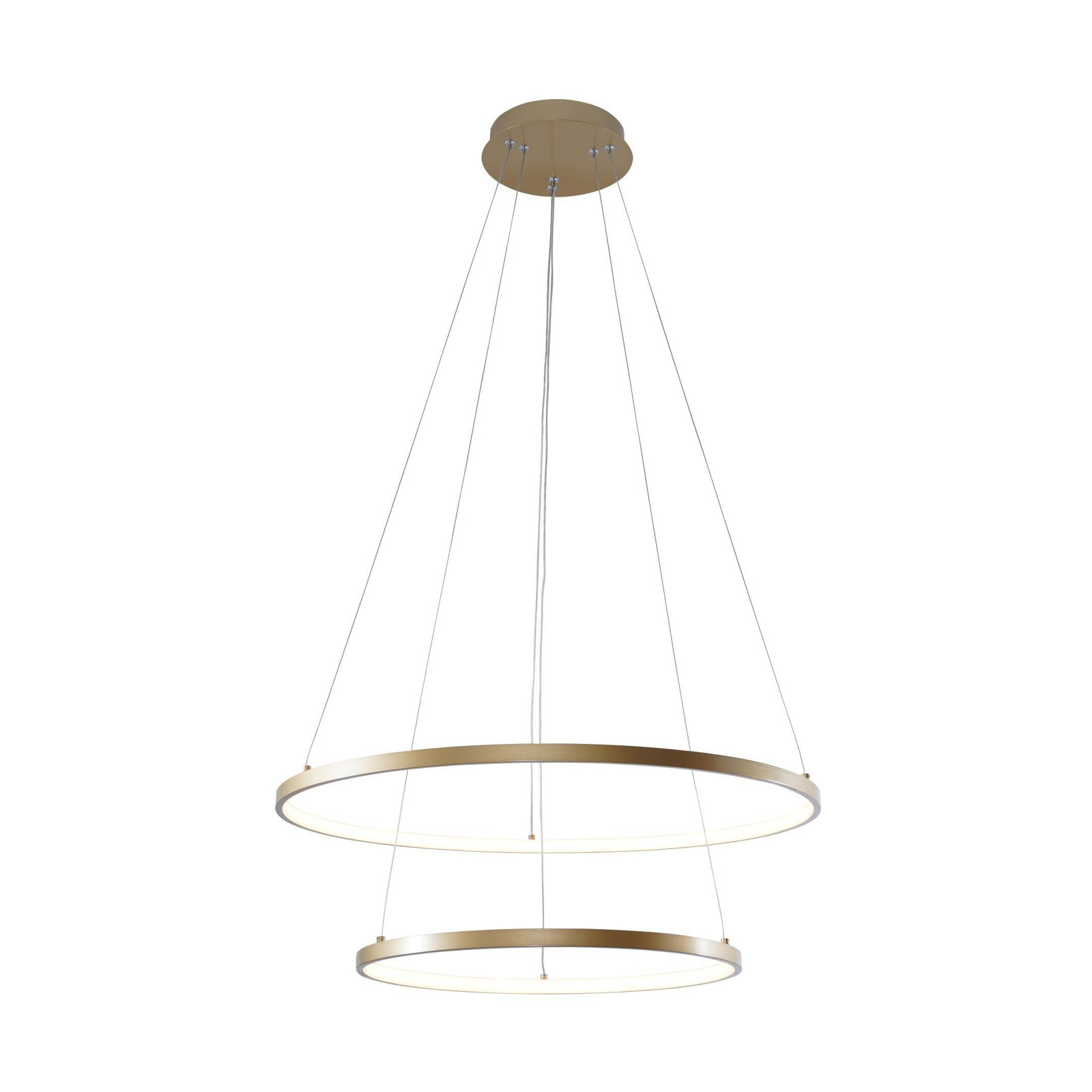 Lampa wisząca BRENO złota Ø 60 cm - Zuma Line, nowoczesny design