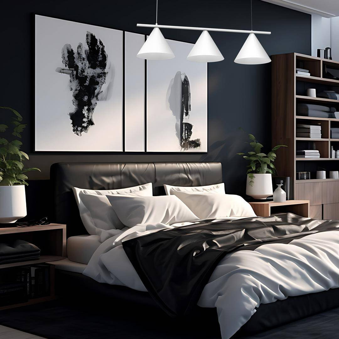 Lampa wisząca CAPITAL 3 biała (MLP0939) - Milagro 3 \ Biały - sklep Tomix