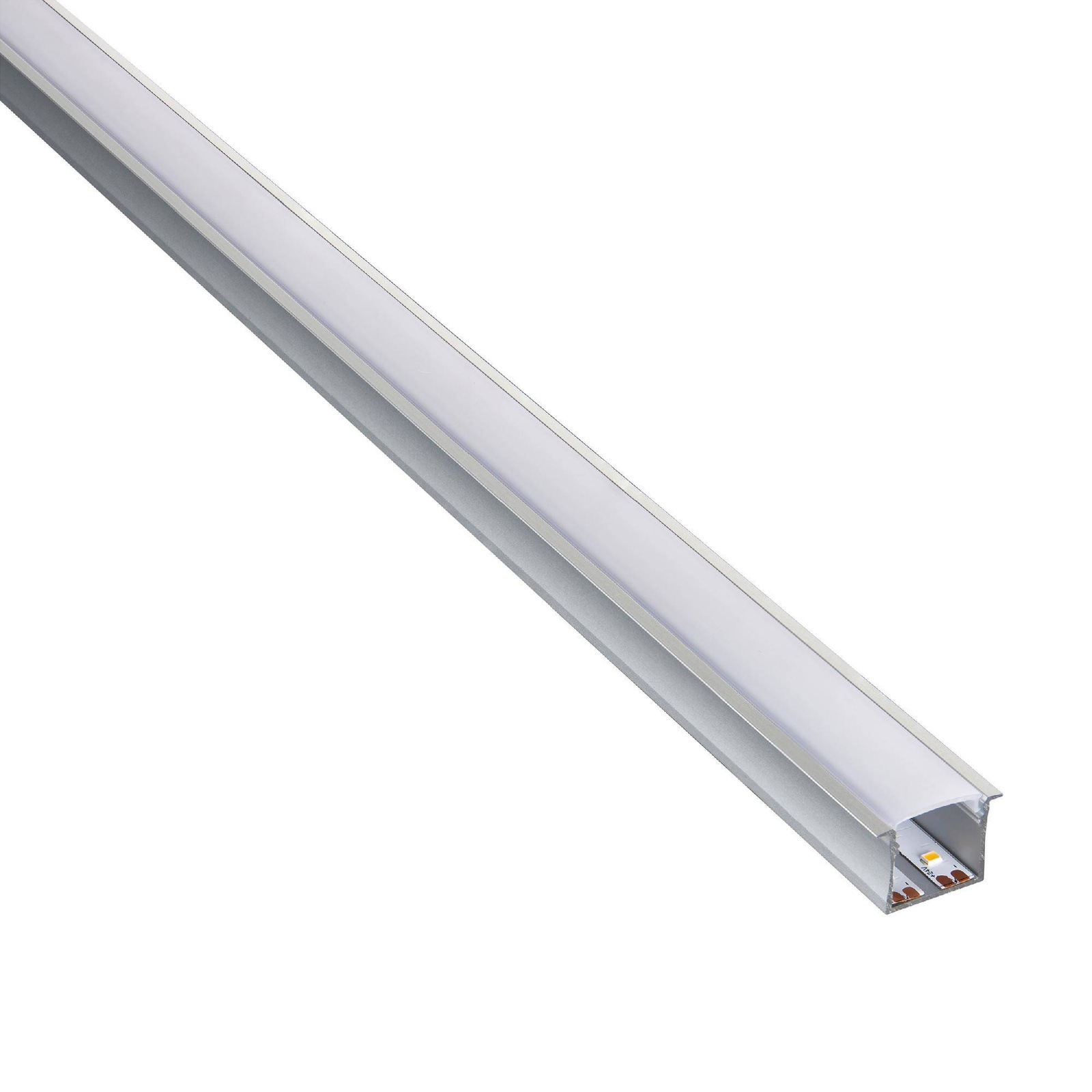 Rigel Recessed Wide 2m Aluminium Profile/Extrusion Sliver (97739 ...