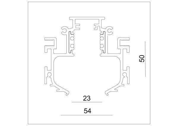 Szynoprzewód magnetyczny 3m GALAXY- TRIMLESS 23A (033393B) - ZARlight ...